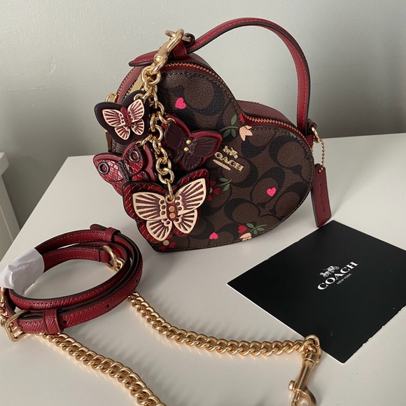 Coach | Bags | Coach Heart Shape Crossbody Bag | Poshmark